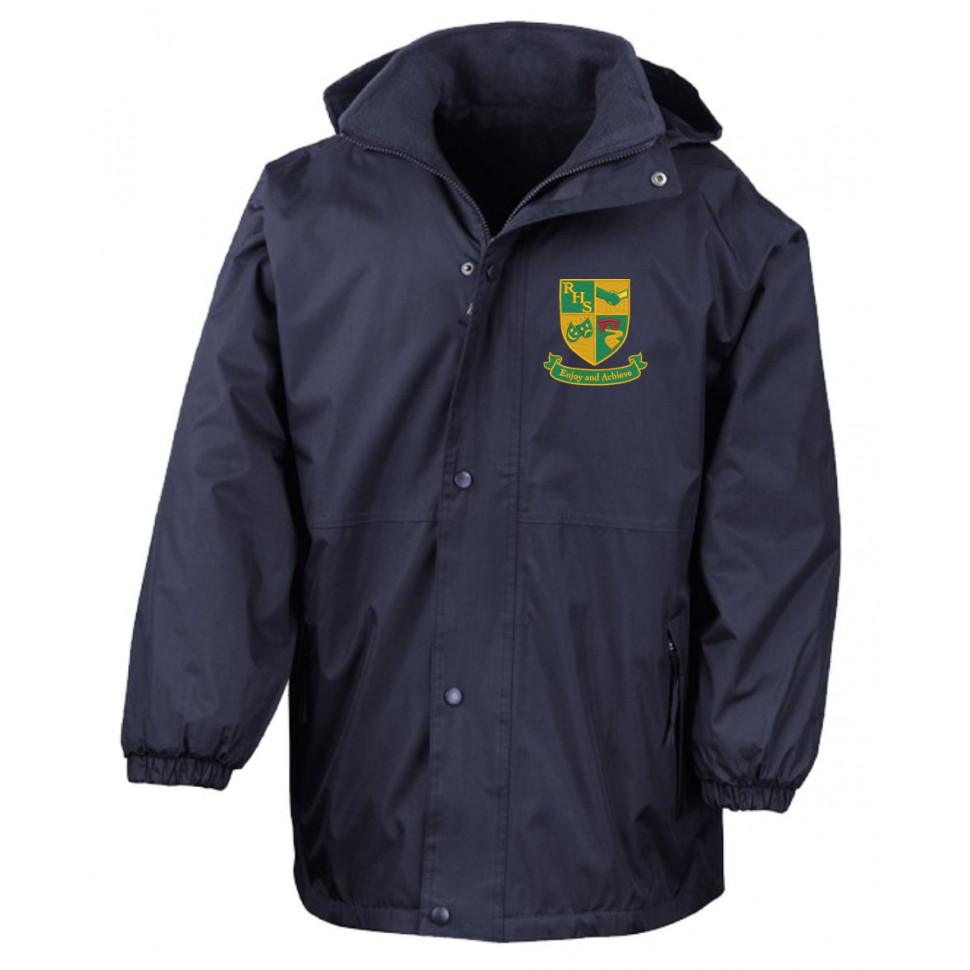 Touchline UK - Redbridge High School Staff Waterproof Coat - Navy